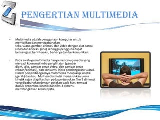 Multimedia dalam tinjauan industri | PPTX