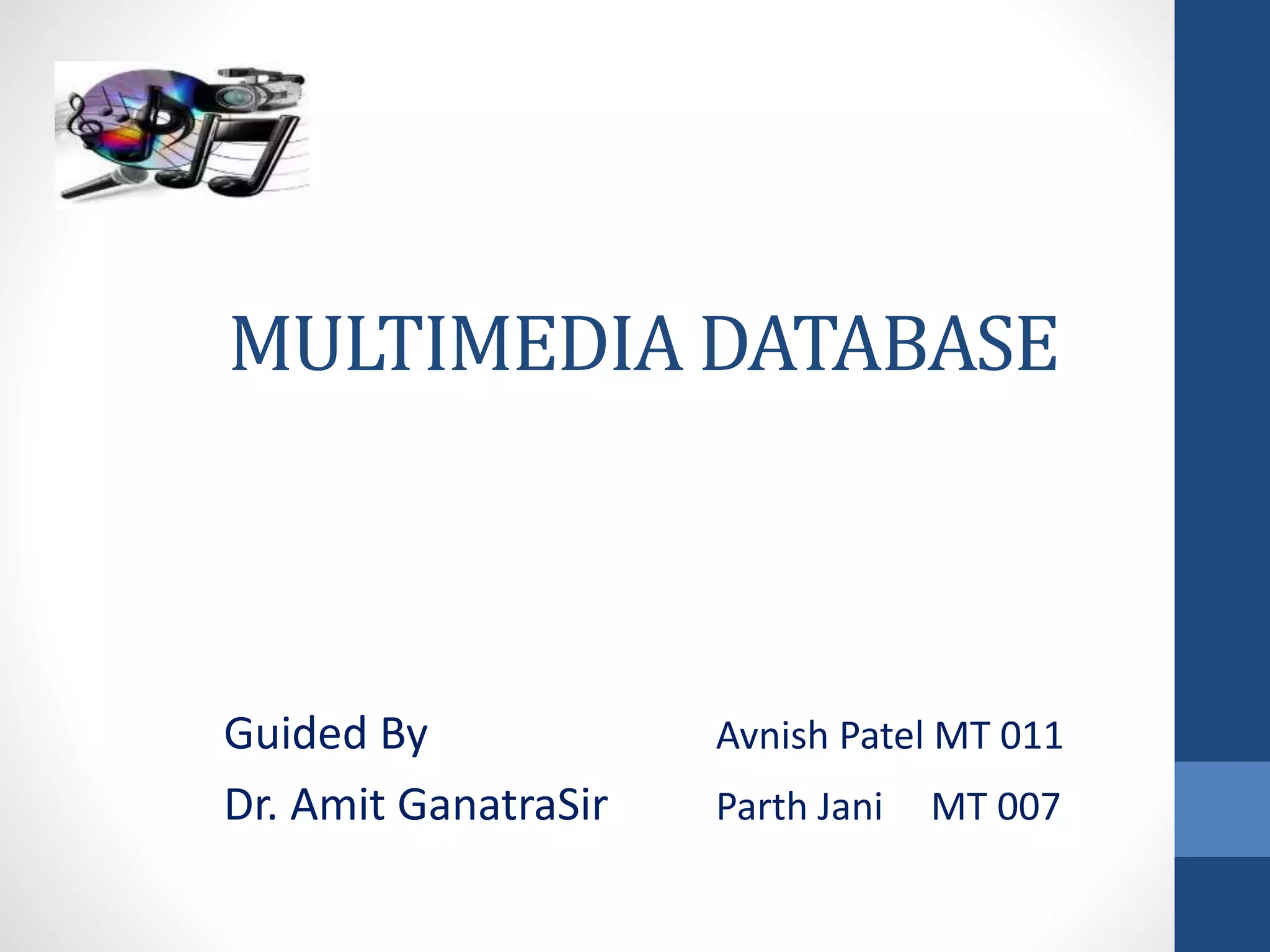 Multimedia Database | PPTX
