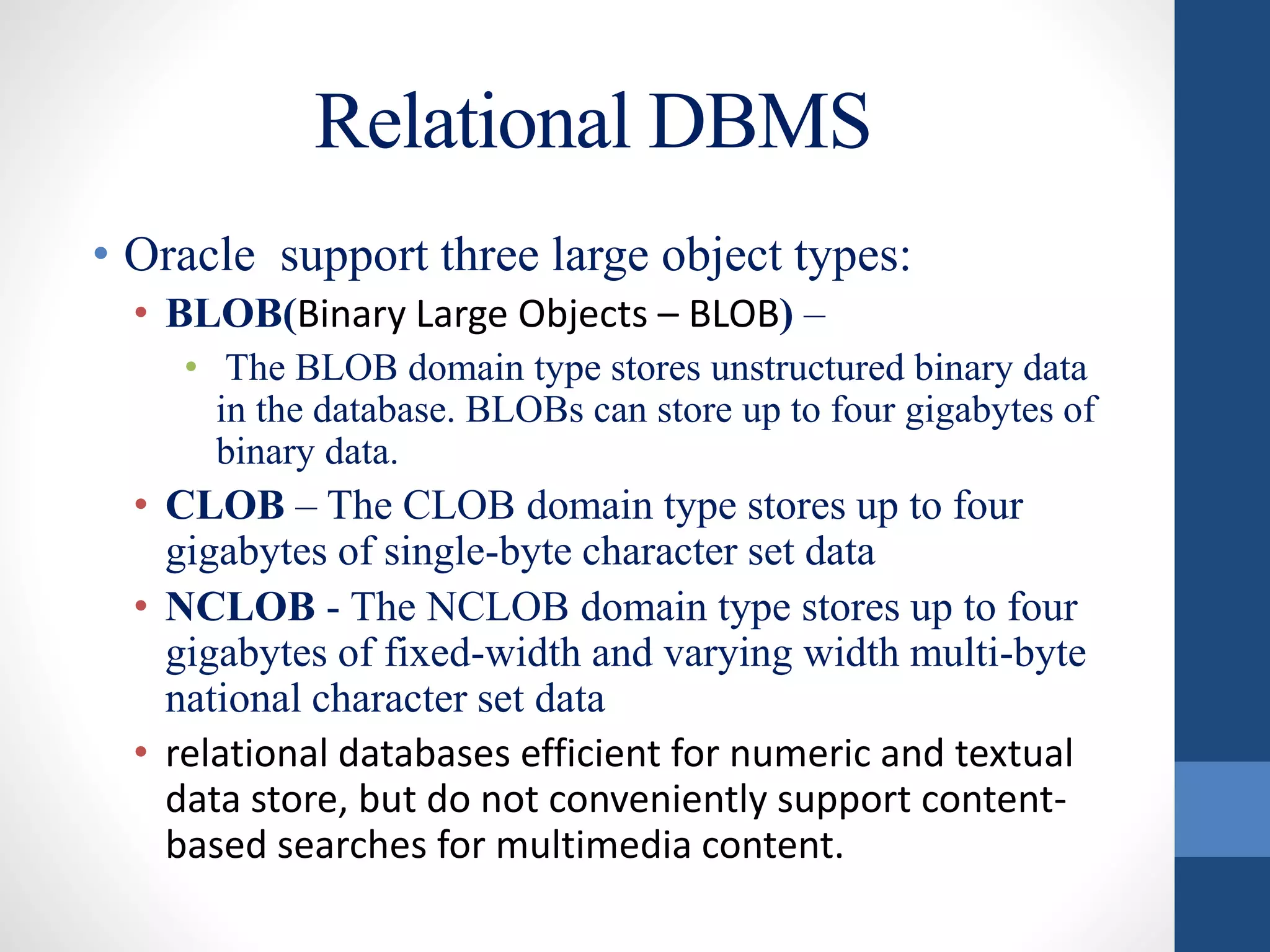 Multimedia Database | PPTX | Databases | Computer Software and Applications
