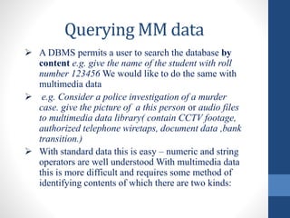 Multimedia Database | PPTX