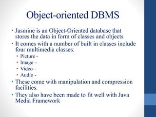 Multimedia Database | PPTX | Databases | Computer Software and Applications