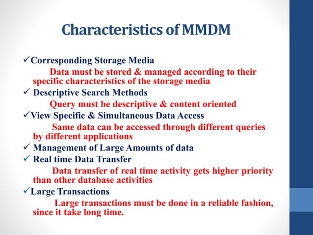 Multimedia Database | PPTX | Databases | Computer Software and Applications