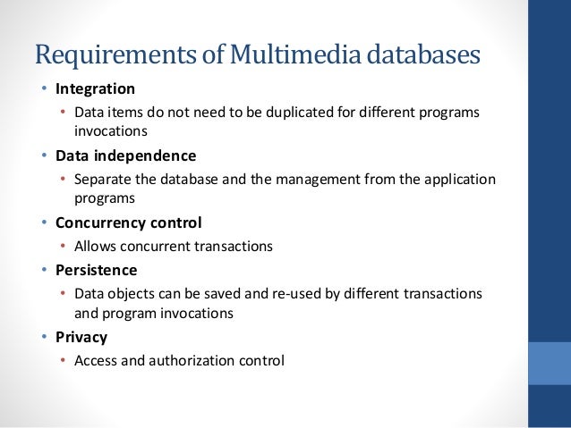 Multimedia Database