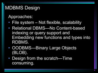 Multimedia db system | PPT