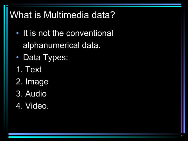 Multimedia db system | PPT | Databases | Computer Software and Applications