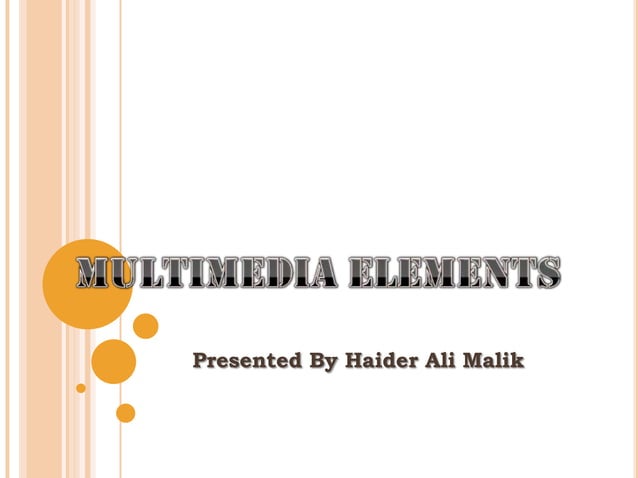 Multimedia elements | PPTX