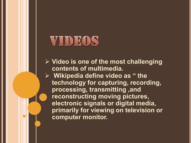 Multimedia elements | PPTX