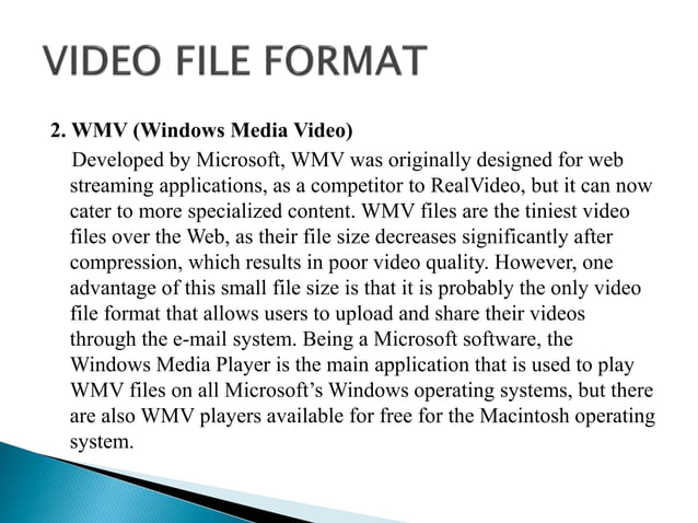 Multimedia file formats | PPTX | Digital Audio | Computer Software and ...