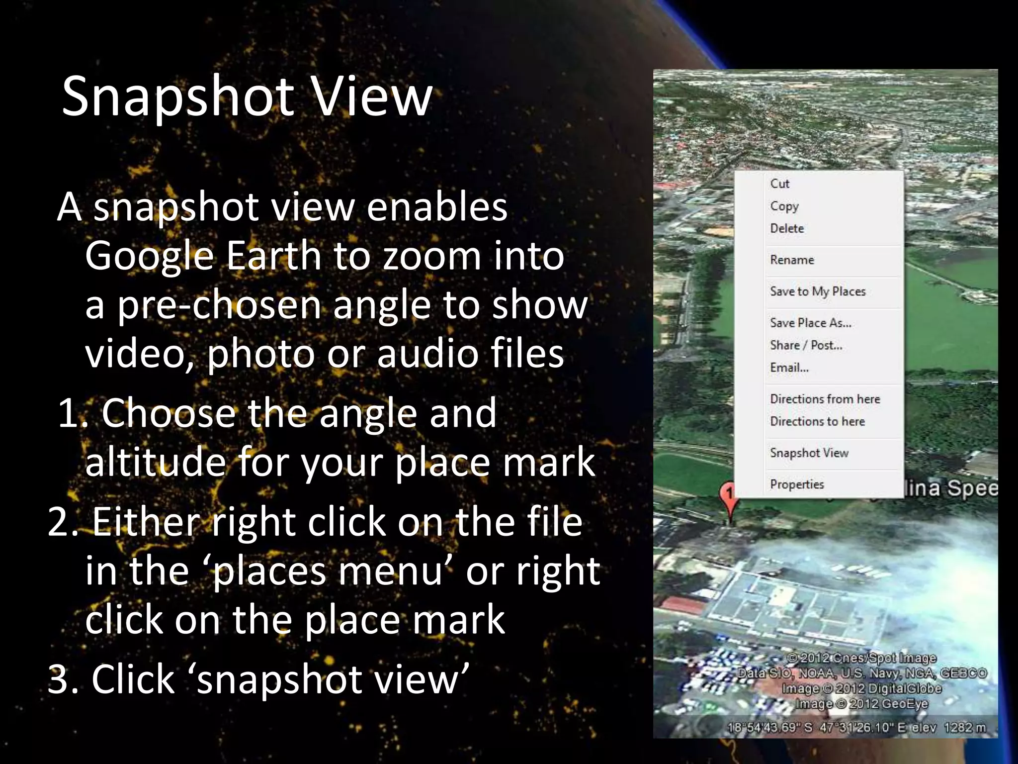 Multimedia Geography through Google Earth | PPT