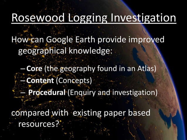 Multimedia Geography through Google Earth | PPT