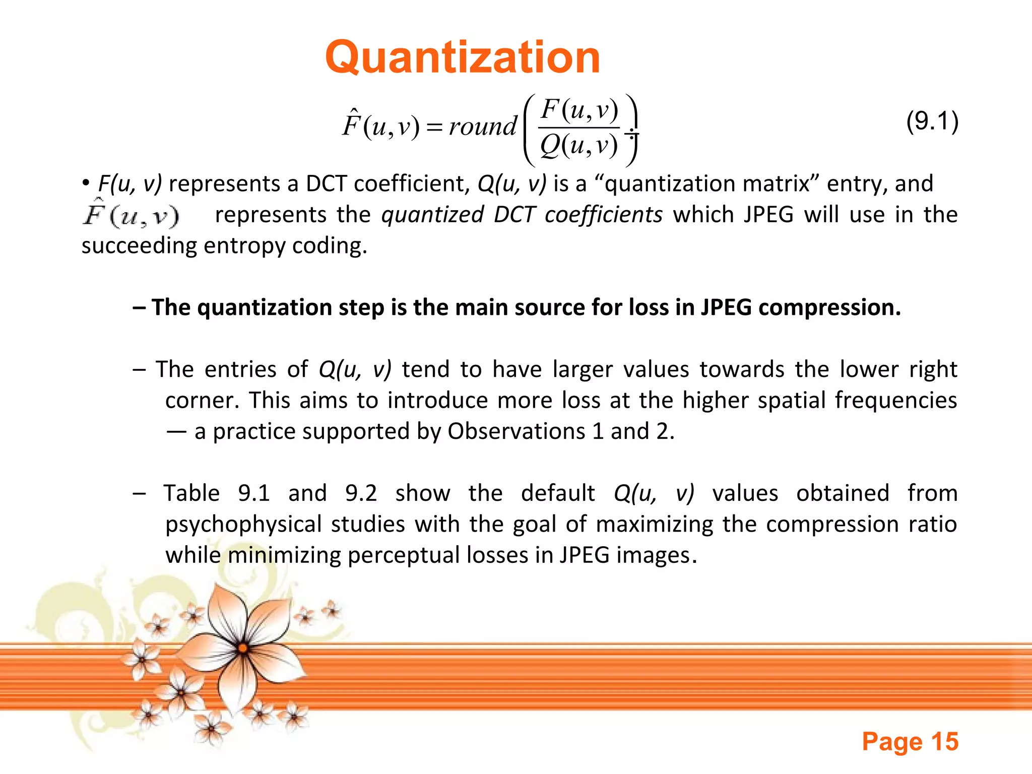 Multimedia image compression standards | PPT