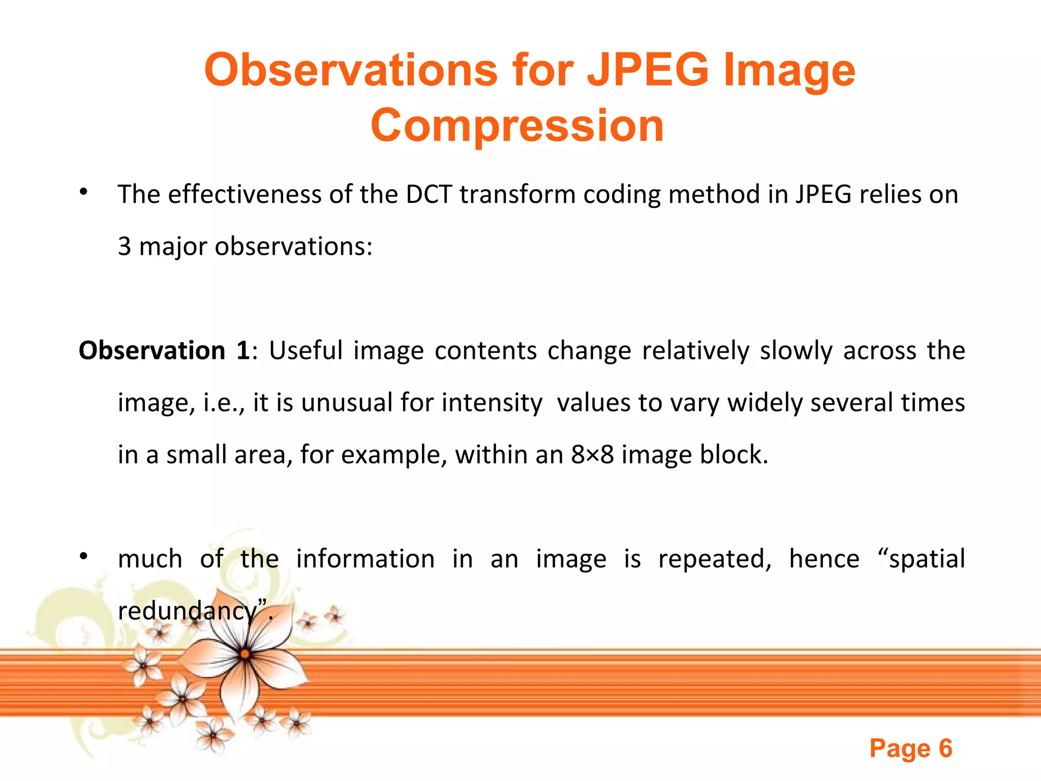 Multimedia image compression standards | PPT