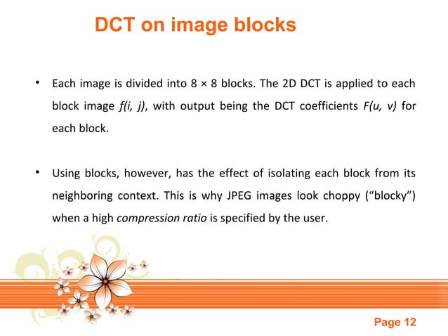 Multimedia image compression standards | PPT