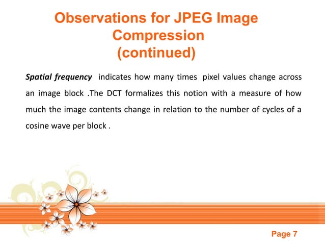 Multimedia image compression standards | PPT