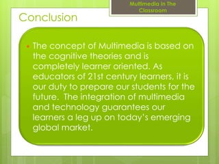 Multimedia in classrooms | PPTX