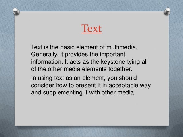 Multimedia in education