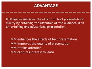 Multimedia in Education | PPTX