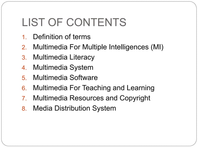 Multimedia in education | PPT