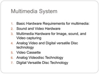 Multimedia in education | PPTX