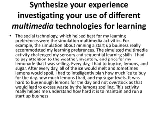 Multimedia interactive learning | PPT