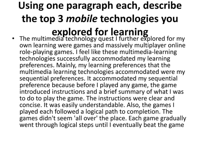 Multimedia interactive learning | PPT