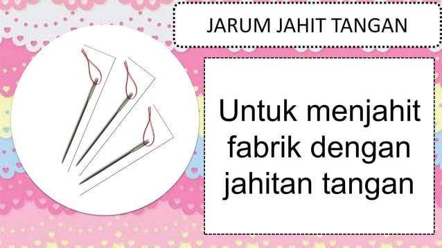 PENGENALAN ALATAN JAHITAN RBT TAHUN 4 SEKOLAH RENDAH | PPTX