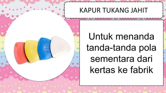 PENGENALAN ALATAN JAHITAN RBT TAHUN 4 SEKOLAH RENDAH | PPTX