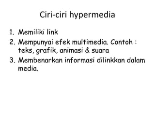 Multimedia interaktif dan hypermedia | PPTX