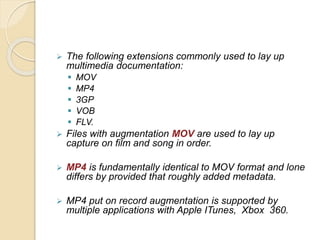 Multimedia IT Presentation | PPTX | Digital Audio | Computer Software ...