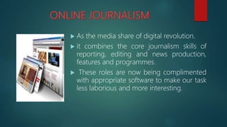 Multimedia journalism | PPTX