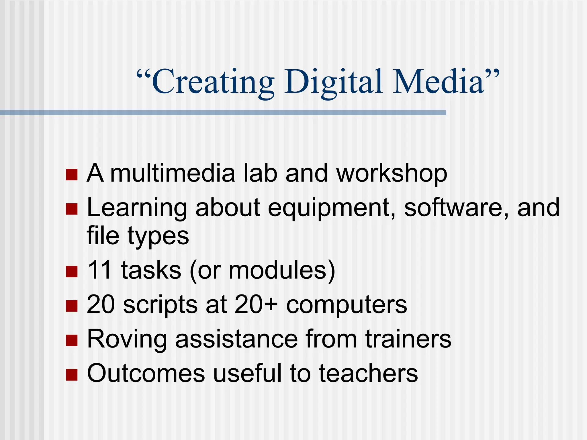 Multimedia lab.ppt multimidia lab ppt education | PPT | Video ...