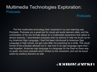 Multimedia learning synthesis | PPT