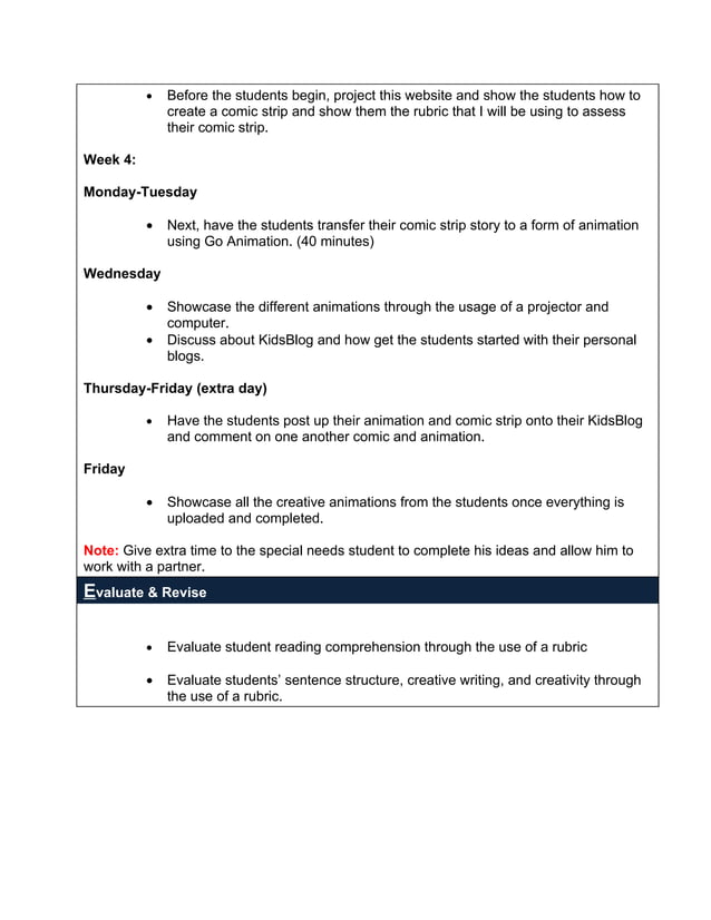 Multimedia lesson plan | DOC | Special Education | Education