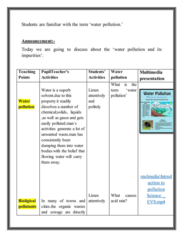 Multimedia lesson plan | PDF