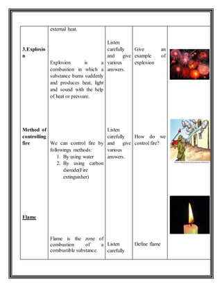 Multimedia lesson plan of combustion and flame | PDF