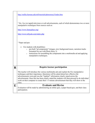 Multimedia literacy skills | DOC