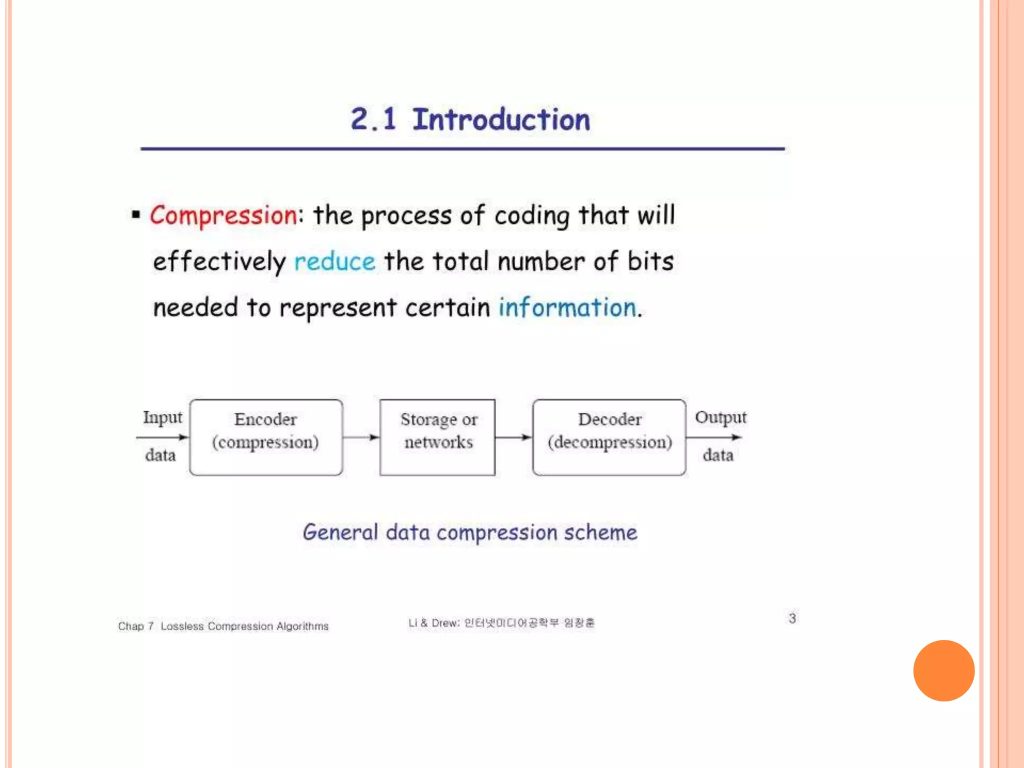 Multimedia lossless compression algorithms | PPTX