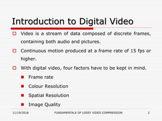 Multimedia lossy compression | PPT