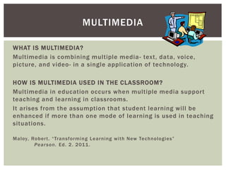 Multimedia Presentation | PPT