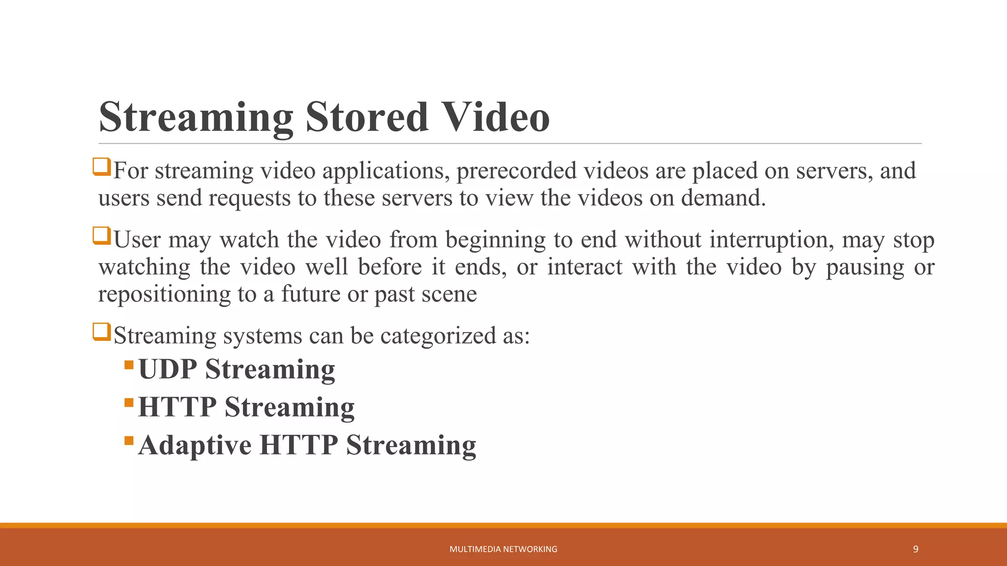 Multimedia networking | PPT