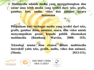 Multimedia pembelajaran | PPTX