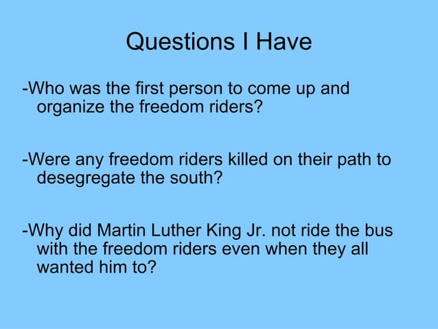(Multimedia ppt) freedom riders (copy) | PPT