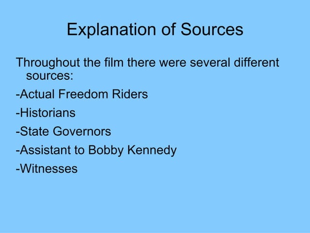 (Multimedia ppt) freedom riders (copy) | PPT | Western | Genres