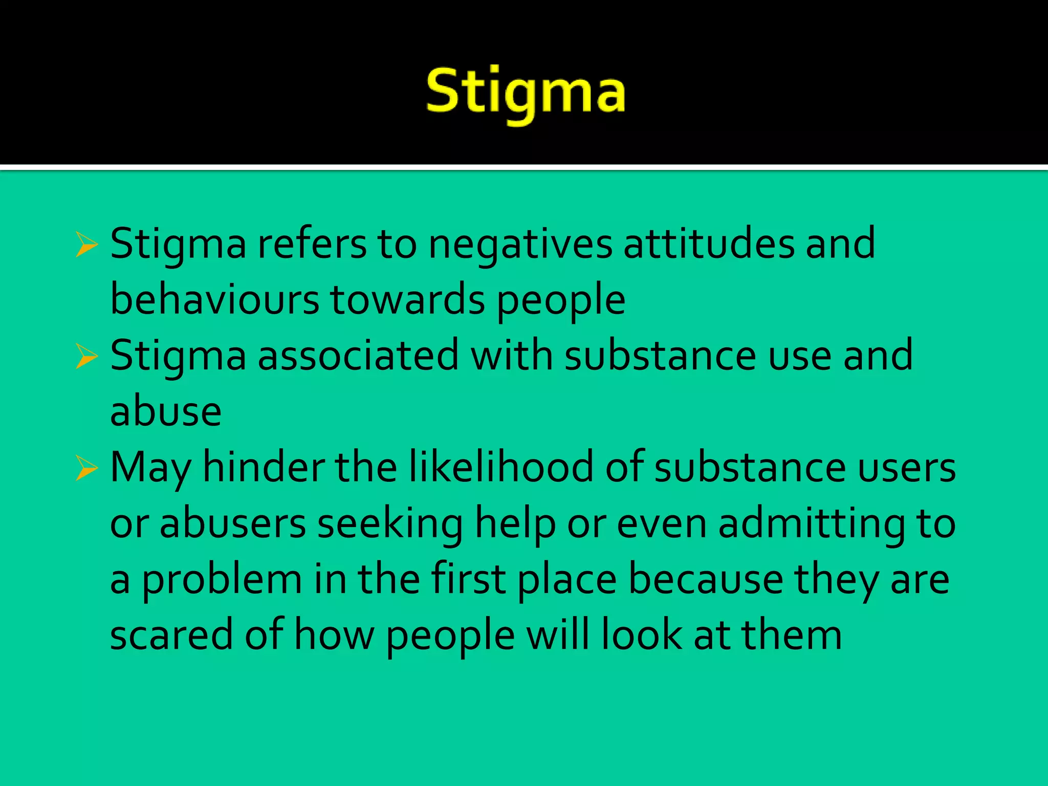Multimedia presentation: Substance Use and Abuse | PPTX