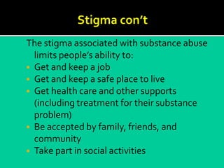 Multimedia presentation: Substance Use and Abuse | PPTX