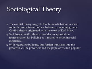 PROBLEMS OF WELL-BEING - BULLYING | PPT
