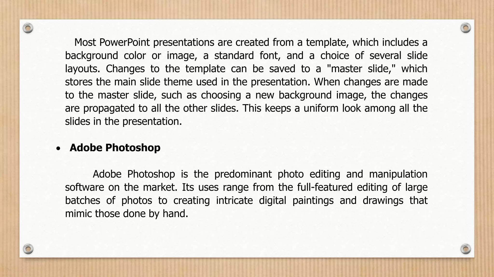 Multimedia Presentations | PPTX