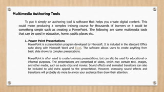 Multimedia Presentations | PPTX