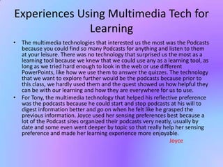 Multimedia Synthesis Project | PPT