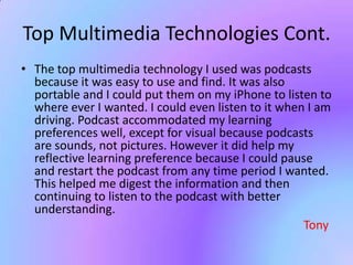 Multimedia Synthesis Project | PPT